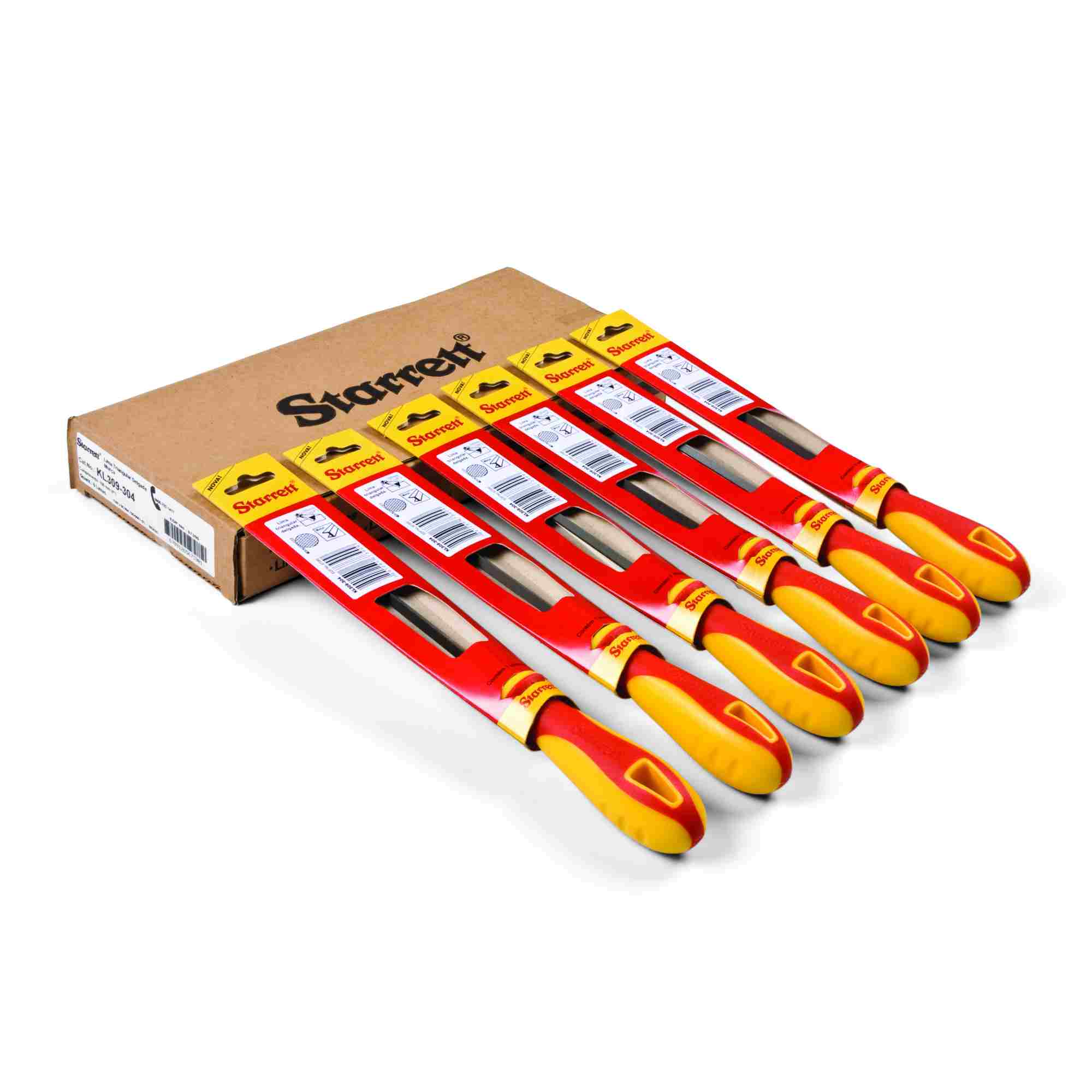 Lima P/ Serrote Starrett KL309 304 Triangular Delgada Murca De 4'/100mm com Cabo